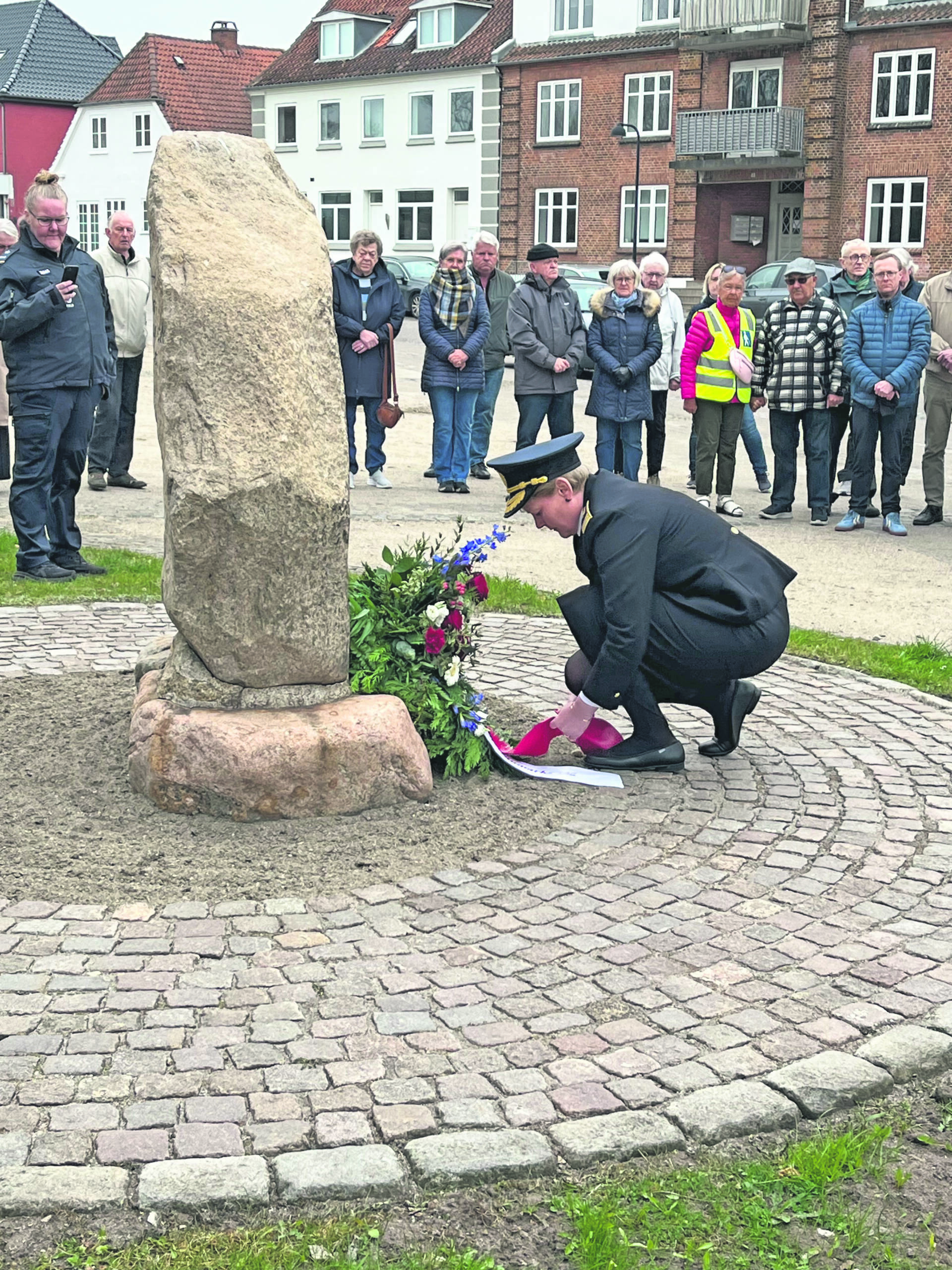 Mindehøjtidelighed i Gendarmhaven i Padborg - Gråsten Avis