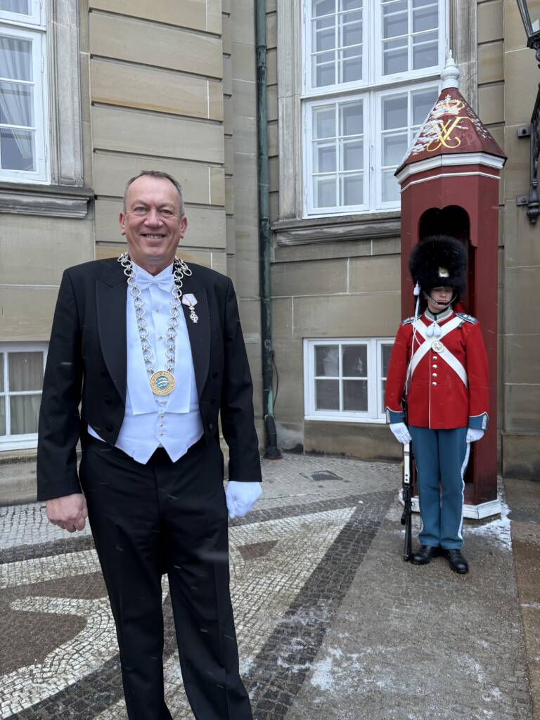 Borgmester Jan Riber Jakobsen til nytårskur på Amali enborg 05.01.2026 ...